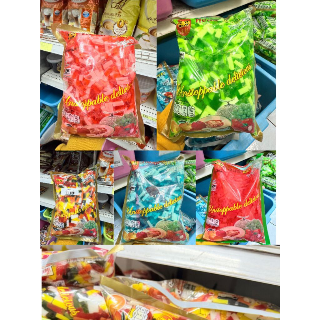 🔥JELLY THAILAND🔥HALAL🔥 Unstoppable Delicious Fruity Jeli Topping Ice ...