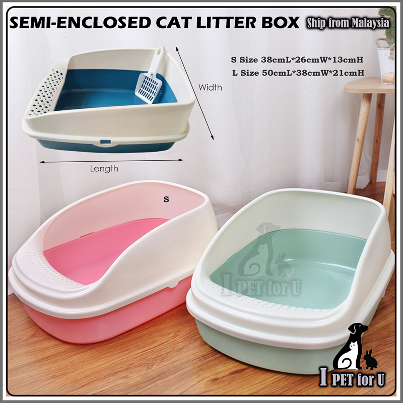 Cat Litter Box Bekas Pasir Kucing Cat Litter Tray Cat Toilet Tandas ...