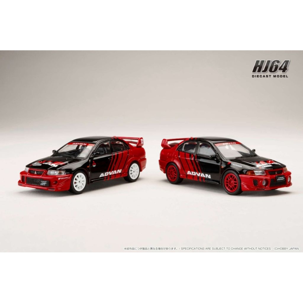 1/64 Hobby Japan Mitsubishi Lancer GSR Evolution 5 / RS Evolution 6 ...
