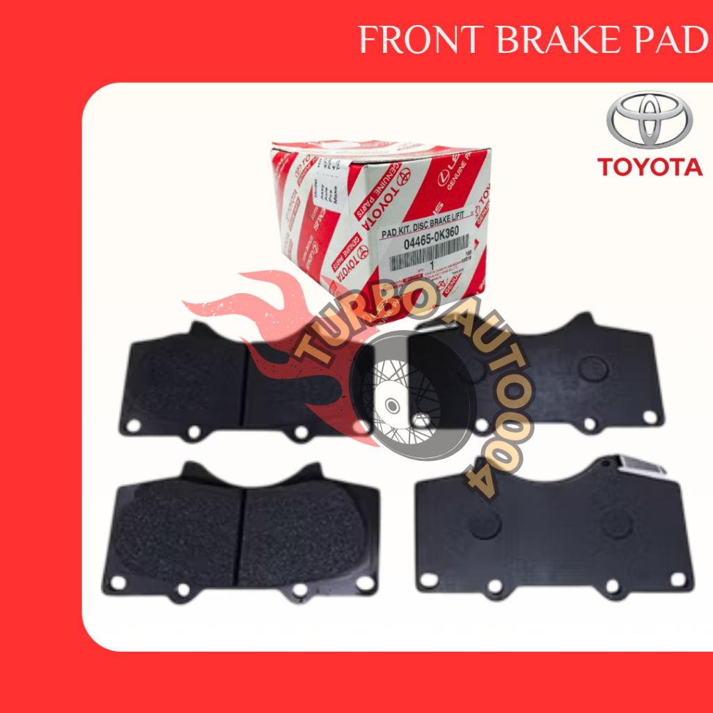 Front Disc Brake Pad - Toyota Hilux Revo GUN125 GUN126 Fortuner 2.4 16 ...