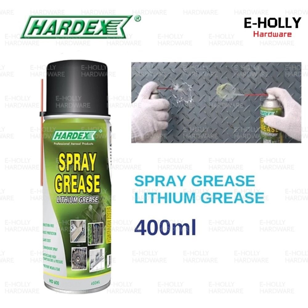 EHOLLY HARDEX Spray Grease / Minyak Grease Spray / Lithium Grease motor ...