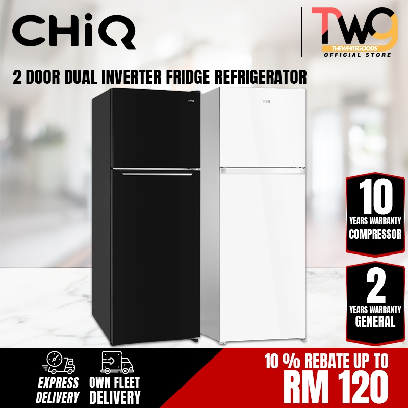 CHIQ 436L Two Door 5 Star Dual Inverter Fridge Refrigerator With Total No Frost Technology CTM ...