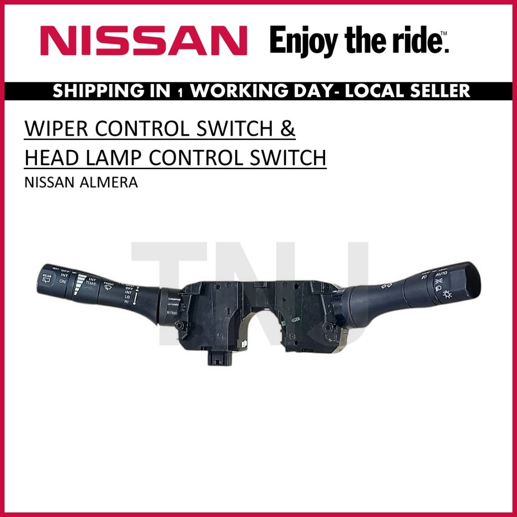 WIPER CONTROL SWITCH & HEAD LAMP CONTROL SWITCH - NISSAN ALMERA - 25560 ...