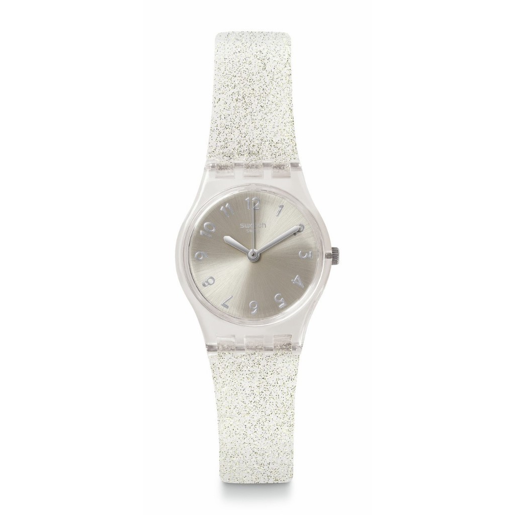 Swatch SILVER GLISTAR TOO Watch 25mm LK343E | Shopee Malaysia