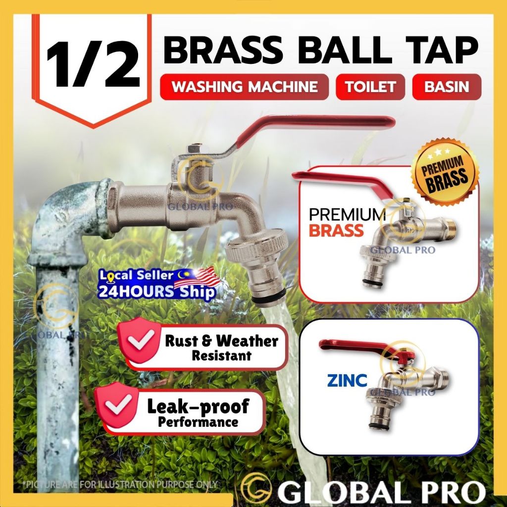 1/2" Kepala Paip Water Pipe Paip Air Pili Air Washing Machine Garden ...