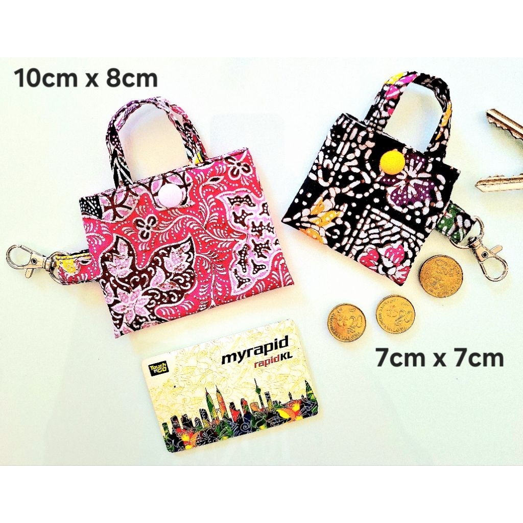 Miniature Batik Tote Bag Keychain | High Quality Batik Malaysia ...