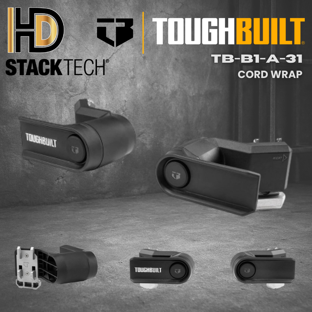 TOUGHBUILT STACKTECH Cord Wrap / Heavy Duty Cord Wrap / TB-B1-A-31 ...