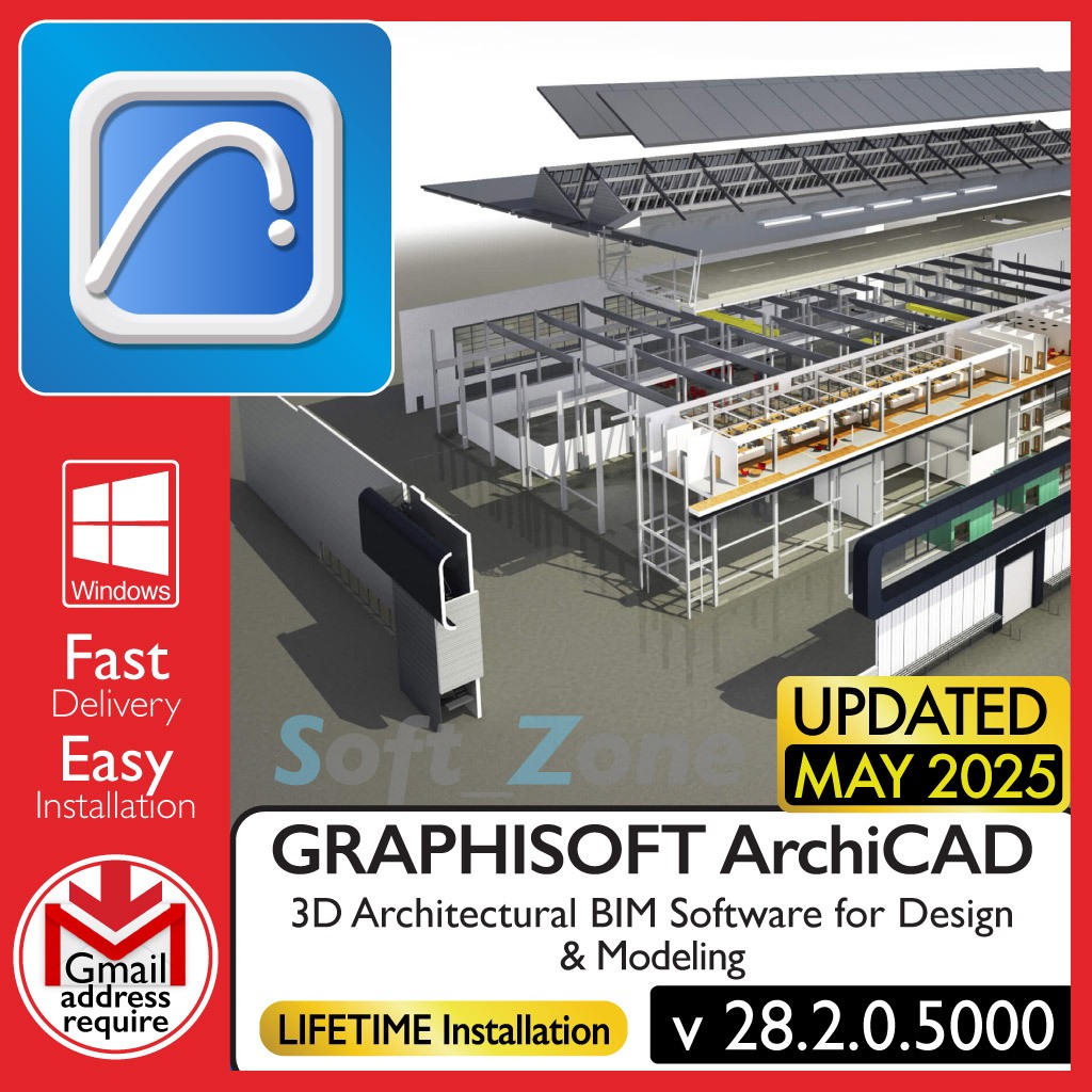 GRAPHISOFT ArchiCAD 28.2.0.5000 - 3D Architectural BIM Software for Design & Modeling | Windows ...