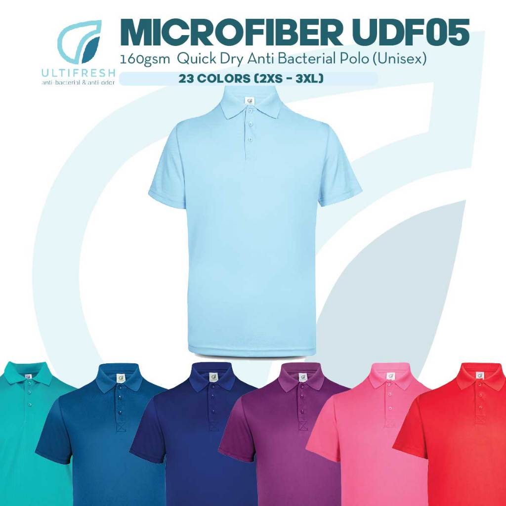 ULTIFRESH Polo T Shirt Jersey Microfiber Tshirt Kolar Jersi Slim Fit ...