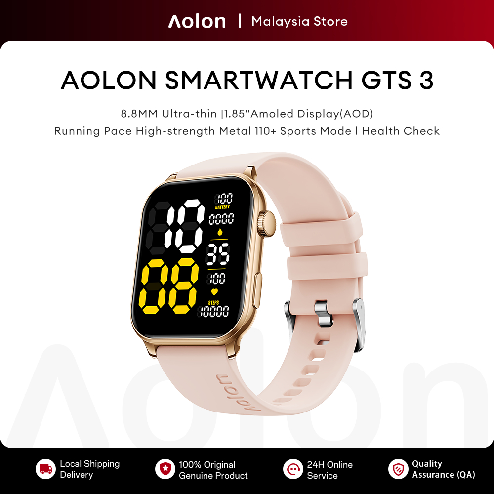 Aolon GTS 3 Smart Watch Amoled 41mm Bluetooth WA Call Custom Wallpaper ...