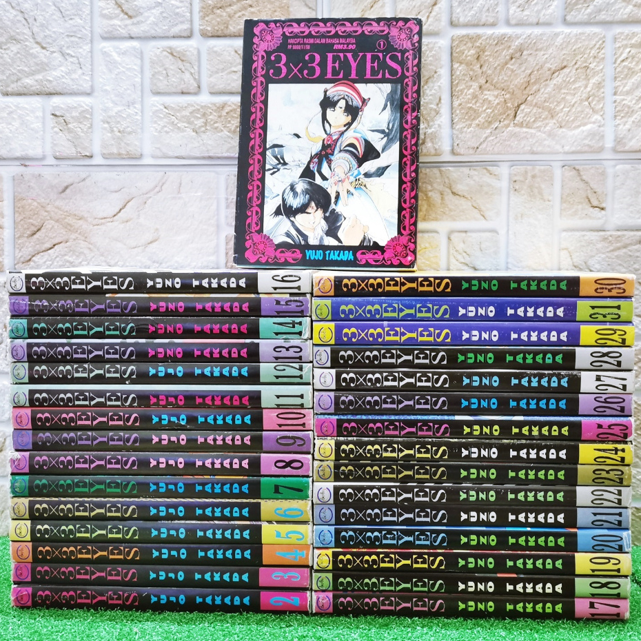 PRELOVED 』Komik 3x3 Eyes Vol.1-30 (Comics House) Karya Yuzo Takada Manga Jepun Comic | Shopee ...