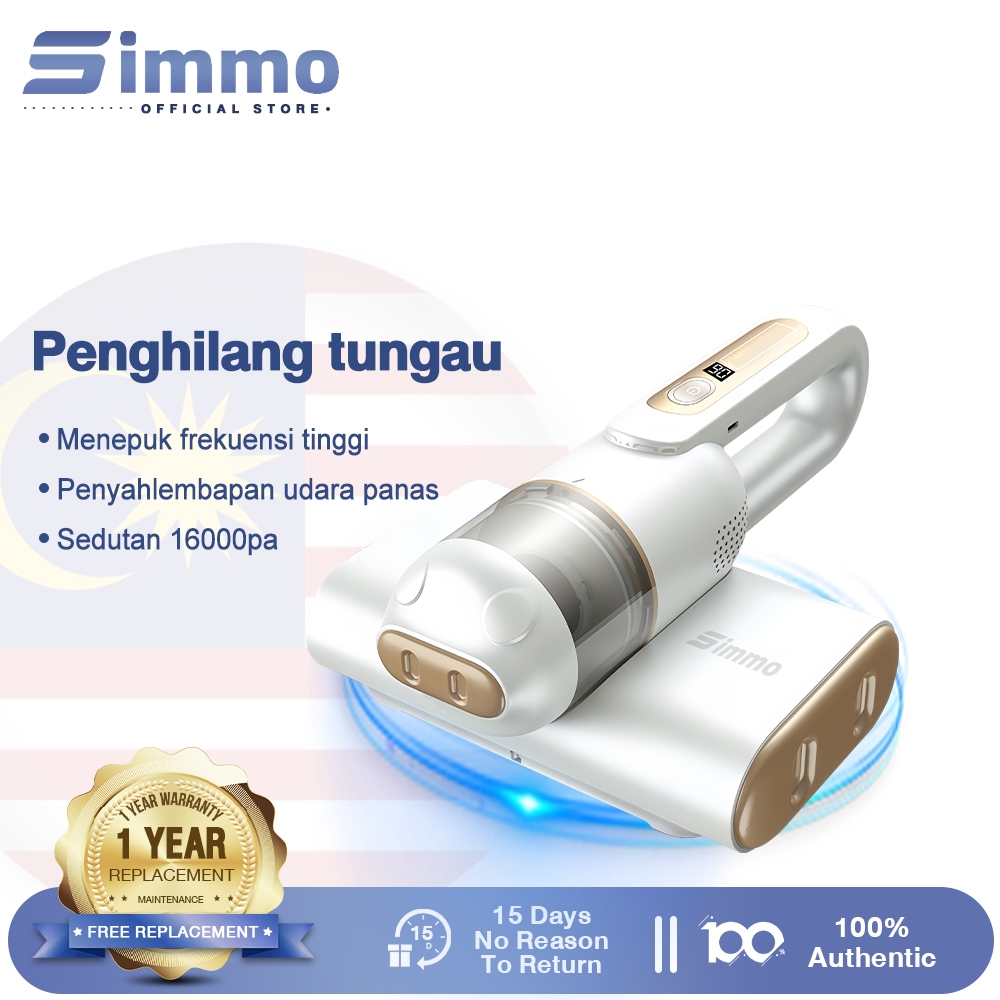 SIMMO Cordless Vacuum Handheld Vaccum10000Pa Strong Suction Cleane Dust Mite Vacuum Type-C ...