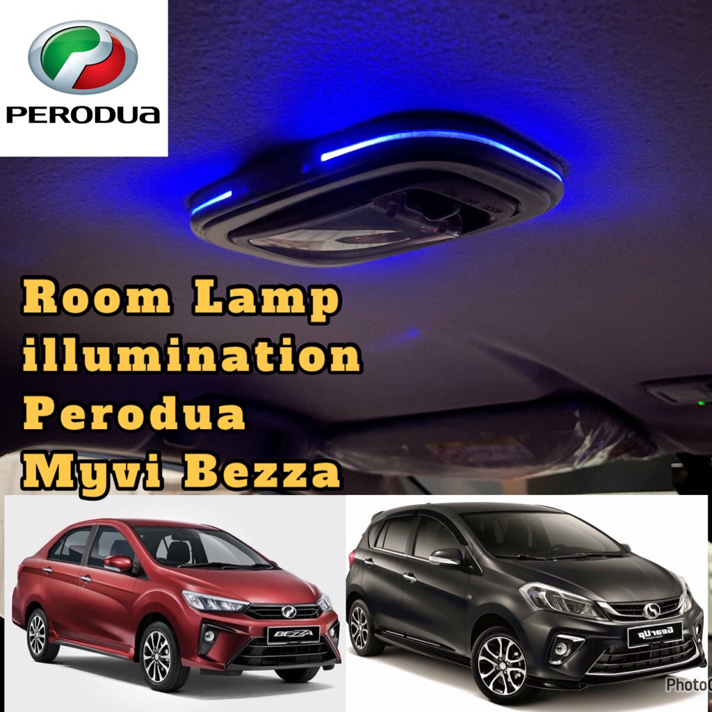 Lampu Kabin Bezel Tebal Perodua Myvi Bezza (ambient light Dome light ...