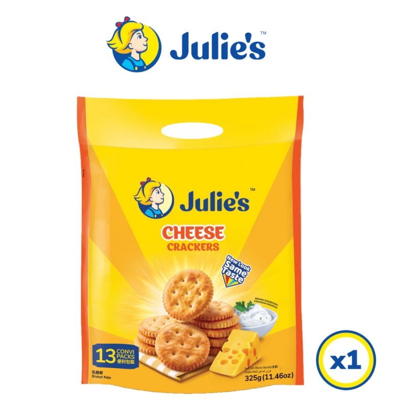 [SNACK] Julie's cheese crackers 325g | 13 convi packs | Shopee Malaysia