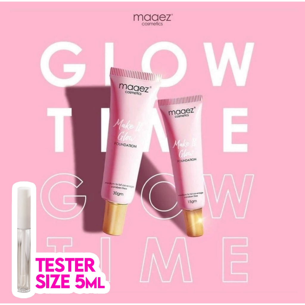 TESTER SIZE MAEEZ FOUNDATION MAKE IT GLOW Full Coverage Makeup ...