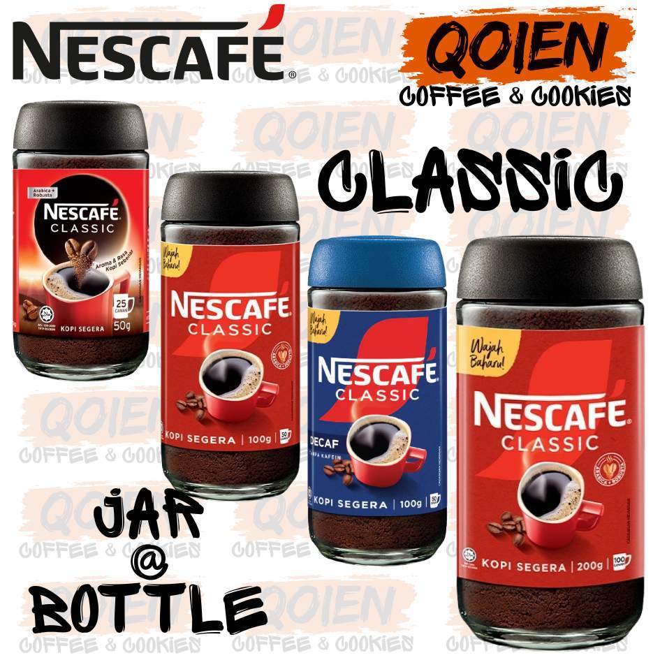 NESCAFE CLASSIC JAR @ BOTTLE / CLASSIC ORIGINAL DECAF INSTANT FREEZE ...