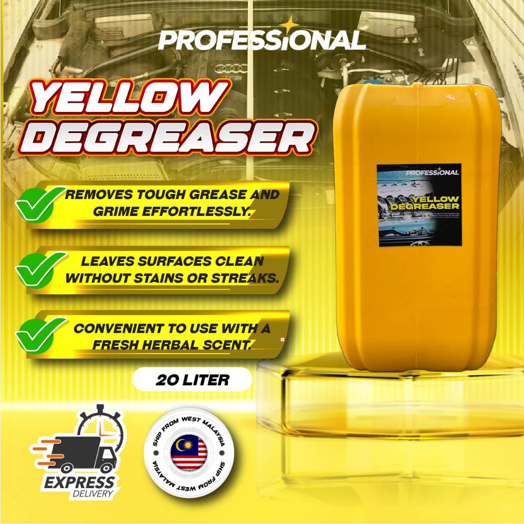 【PROFESSIONAL】Yellow Super Engine Degreaser 20L | Heavy-Duty Grease ...