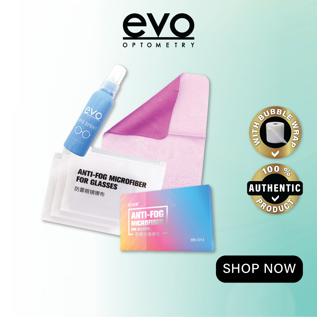 evo Anti-fog Cleaning Cloth Combo With Lens Spray And Microfiber ...