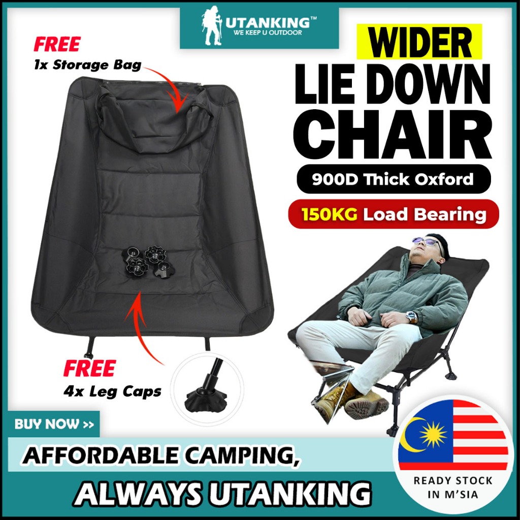UtanKing™ Kerusi Lipat Baring Lie Down Lounge Chair Foldable Camping ...