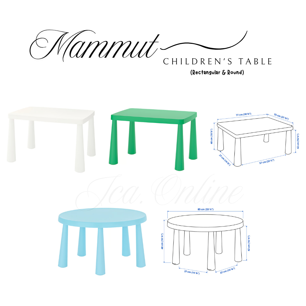 IKEA MAMMUT Children's table | Shopee Malaysia