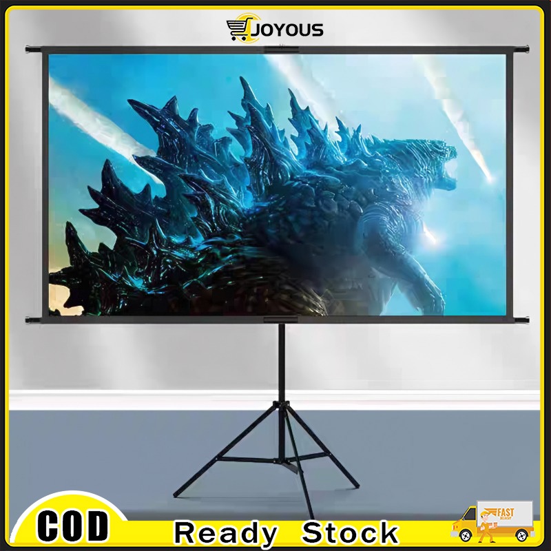 Projector Screen Skrin Projektor 16:9 3D 4K LCD Projector Screen With ...