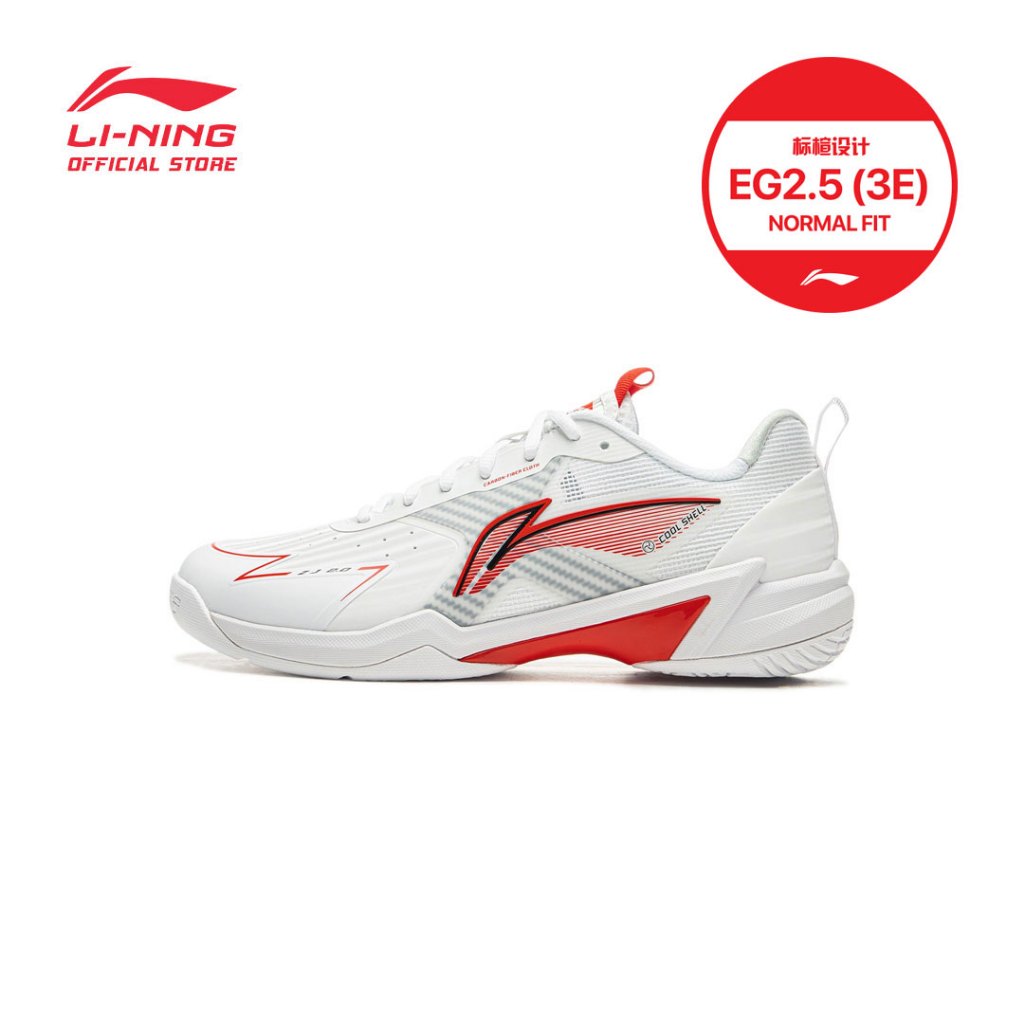 LI-NING HALBERD ZJ 2.0 BADMINTON SHOES - STANDARD WHITE/RED FIRE ...