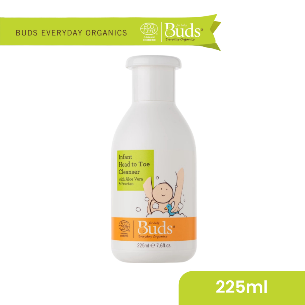 BUDS EVERYDAY ORGANICS INFANT HEAD TO TOE CLEANSER 225ML | Shopee Malaysia