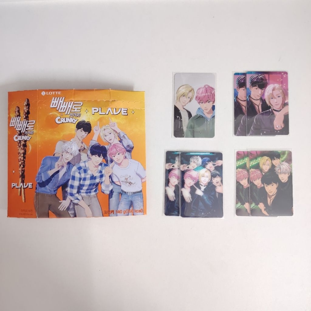 Plave official merch group photocard pepero box Yejun Noah Bamby Eunho ...