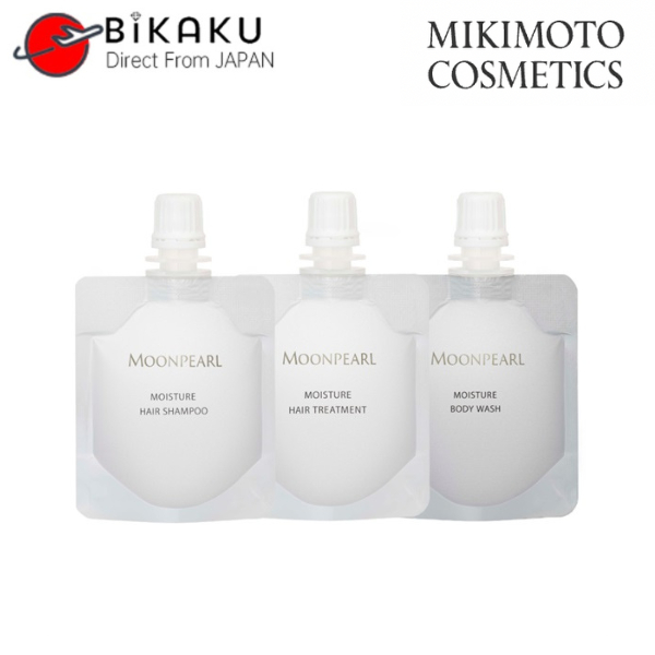 MIKIMOTO COSMETICS MOON PEARL hair & body mini set Travel Set from Japan | Shopee Malaysia