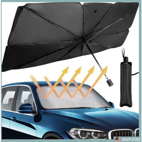 Car Cover Car Sunshade Car Front Windshield Sunshade Retractable ...