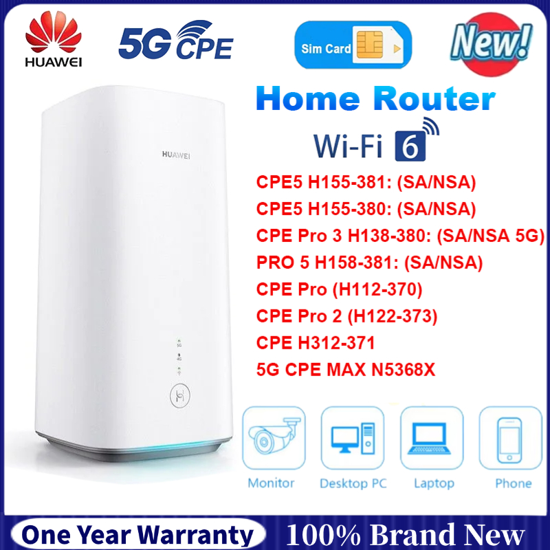 Huawei 5G Router Unlocked Huawei CPE H155-380/Pro H112-370/Pro2 H122 ...