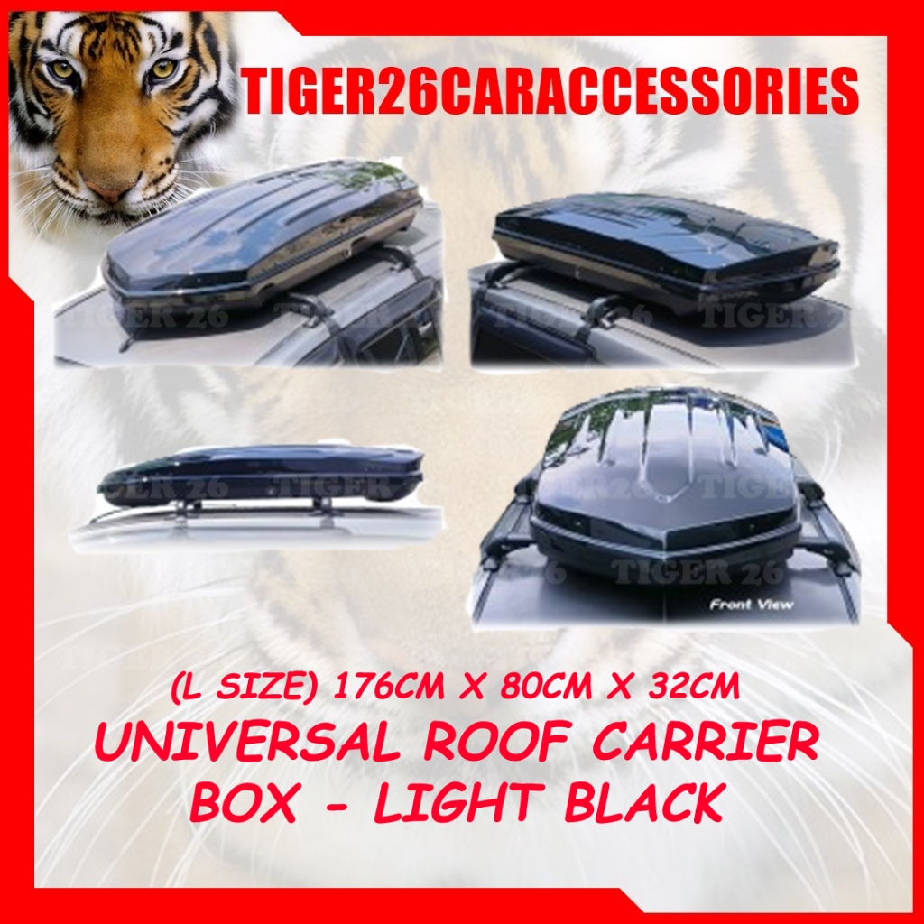 Universal Car SUV Roof Cargo Carrier Box 176cm x 80cm x 32cm L Size ...