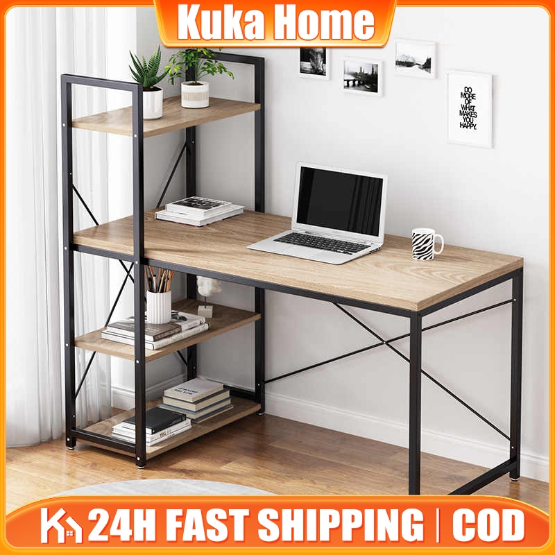 Meja Komputer Computer Table Table With Bookshelf Office Family Study ...