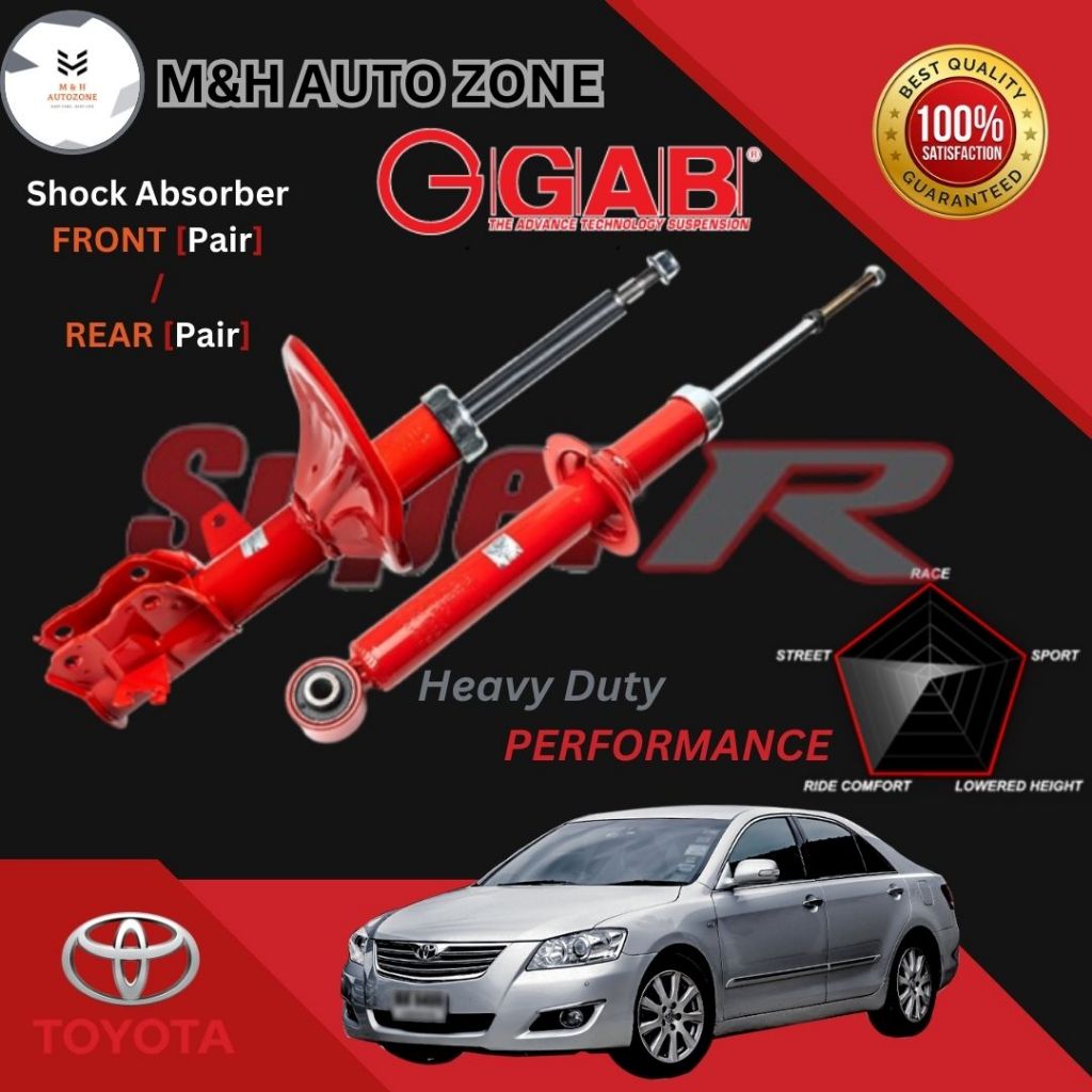 GAB Super R Front / Rear Shock Absorber (GAS) Toyota Camry ACV40 ...