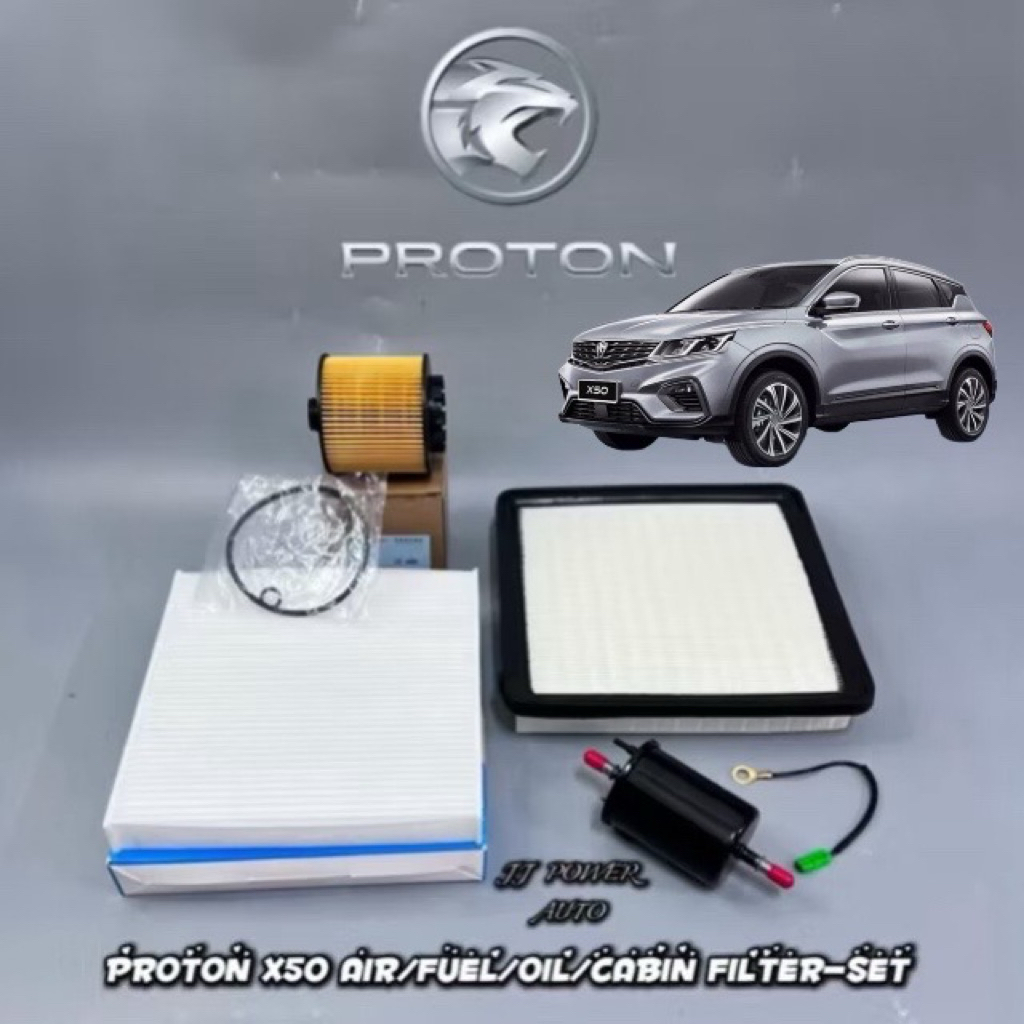 PROTON X50 AIR/FUEL/OIL/CABIN FILTER—SET | Shopee Malaysia