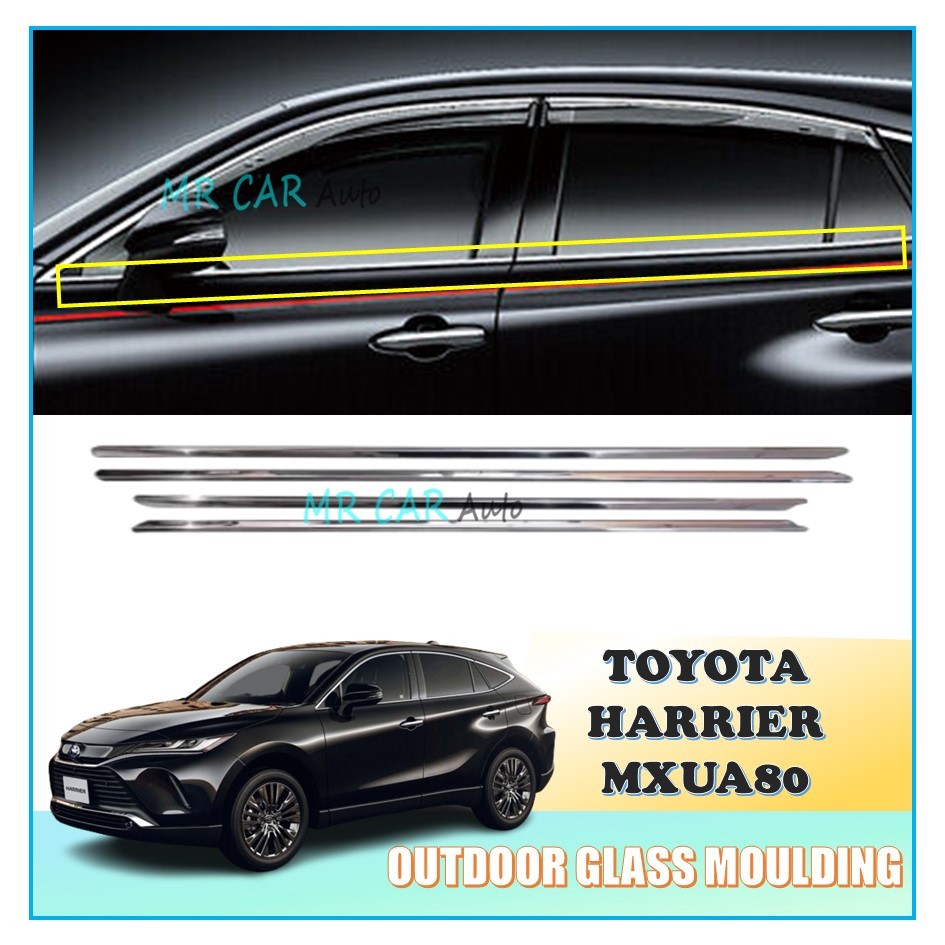 TOYOTA HARRIER MAXU80 2020-2025 OUTDOOR GLASS MOULDING (OEM) | Shopee ...