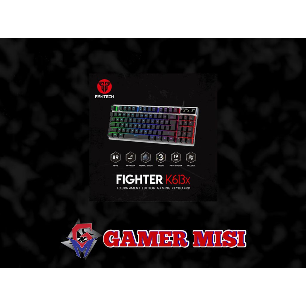 FANTECH K613X TOURNAMENT EDITION GAMING KEYBOARD FIGHTER X (USED ...