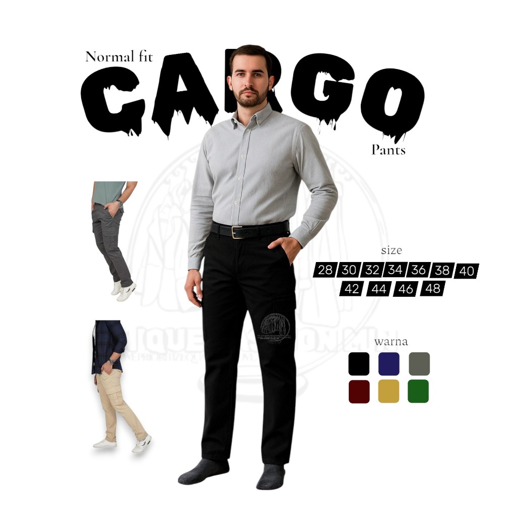 Seluar Kargo UNISEX Normal Fit Saiz 28–48 The Perfect Cargo Pants, Fit ...