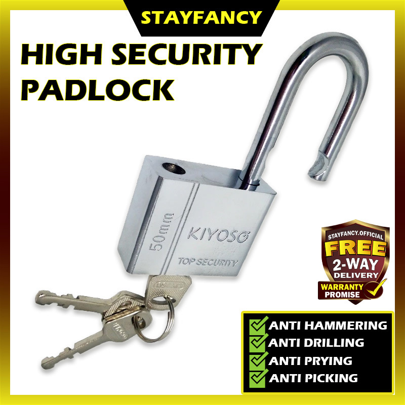 S.F High Security Padlock Anti-Theft Solid Steel Body Door Padlock With ...