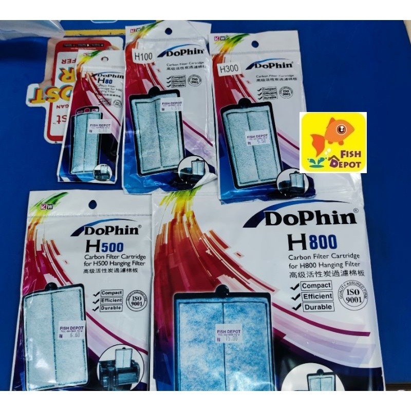 Dophin Hang On Filter Carbon Cartridge | Replacement Filter Media for ...