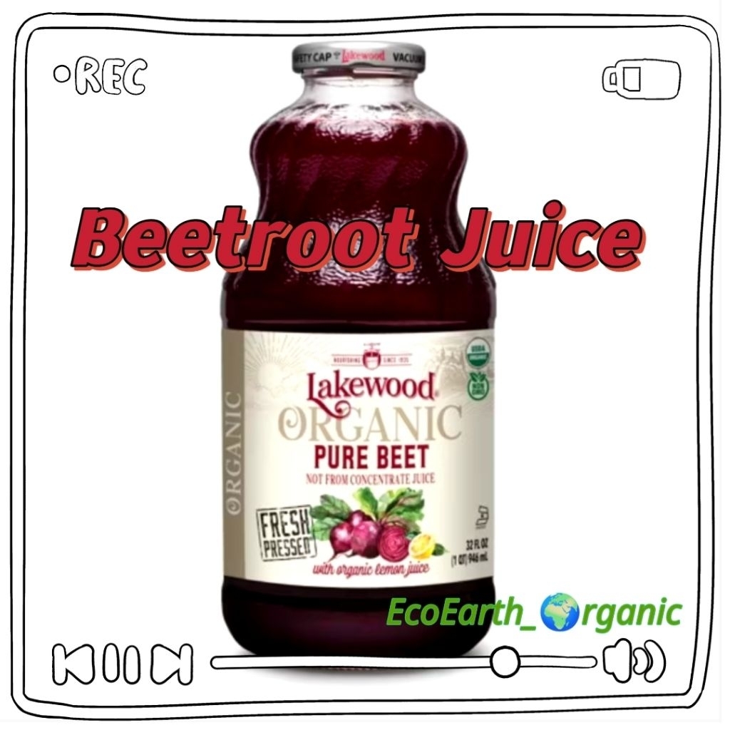 LAKEWOOD Organic Pure Beet Juice 946ML EXP:2/2027 有机甜菜根果汁 Beetroot ...