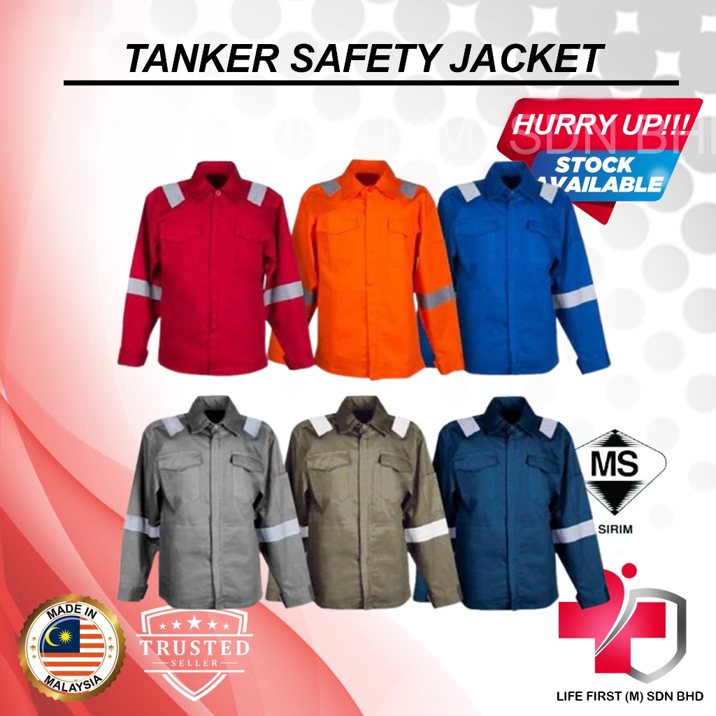 TANKER PPE WORK SAFETY JACKET (SO MANY OPTION COLOUR) | Shopee Malaysia