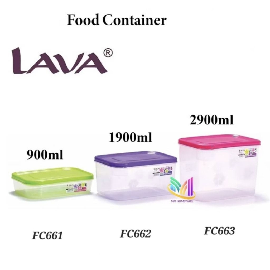 LAVA Multipurpose Container Bekas TupperwareFood Container / Bekas ...