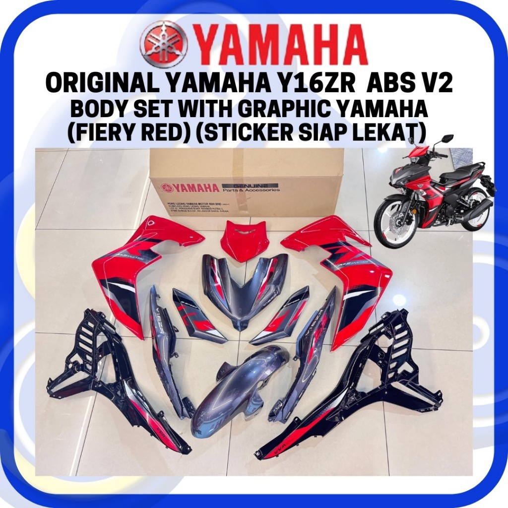 ORIGINAL YAMAHA COVER SET BODY SET Y16 MOTOR Y16ZR DOXOU 60TH WITH ...