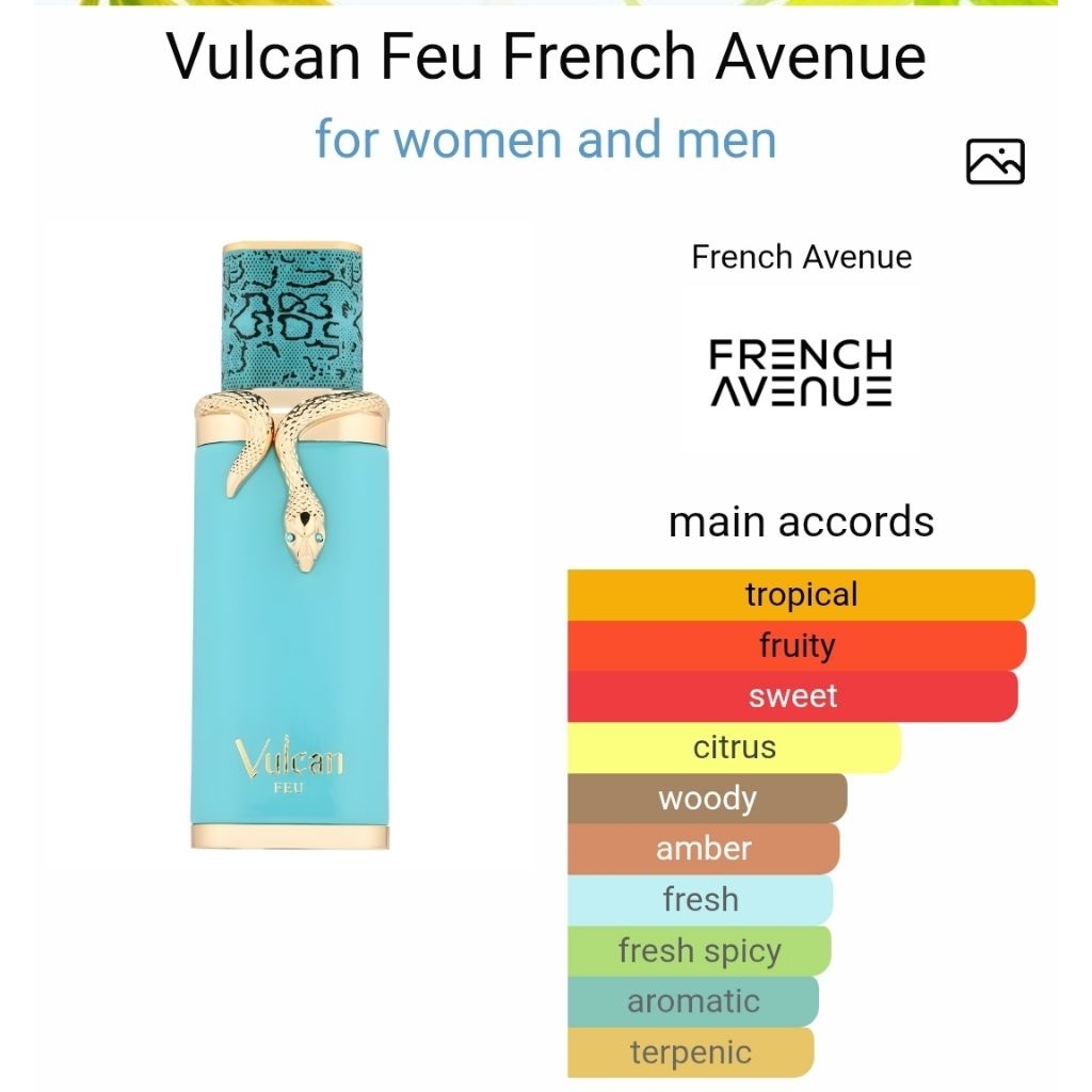 Perfume Vulcan Feu EDP 100ml by French Avenue | Shopee Malaysia