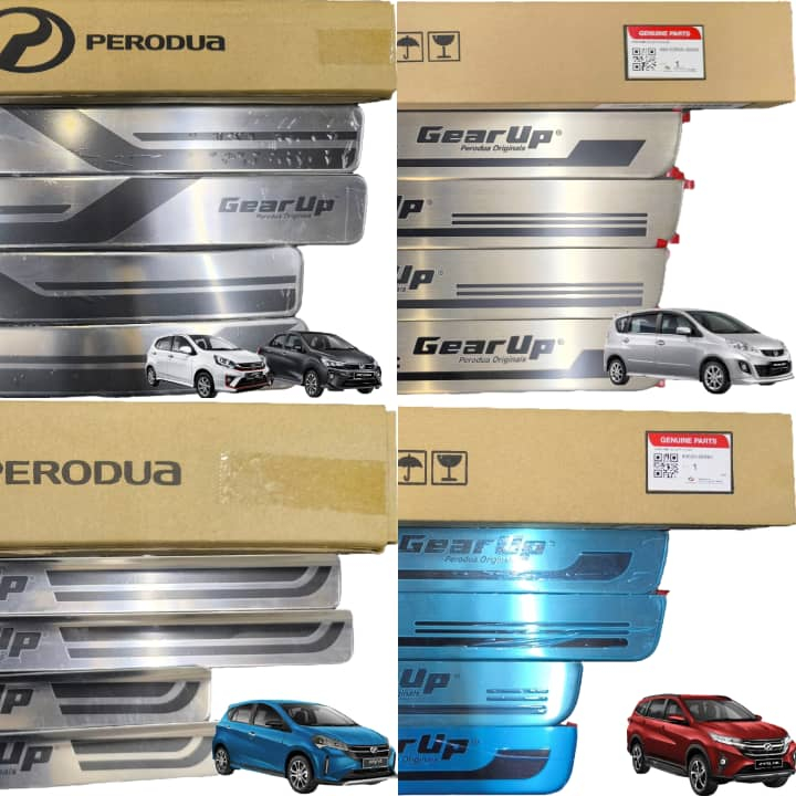 Chrome Scuff Plates New Myvi/Axia/Bezza/Aruz/Alza (ORIGINAL PERODUA ...