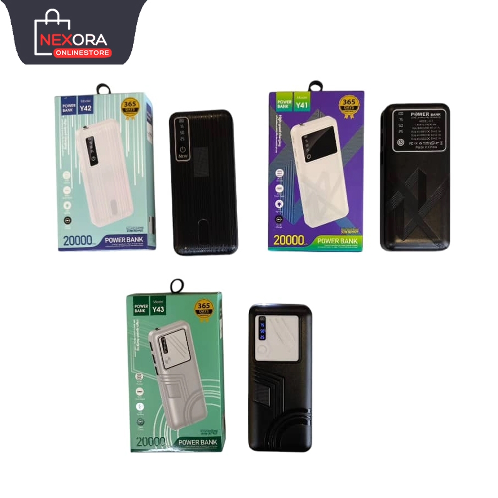 Power Bank Y41/Y42/Y43 20,000 mAh | High-Speed USB-C PD Fast Charging ...
