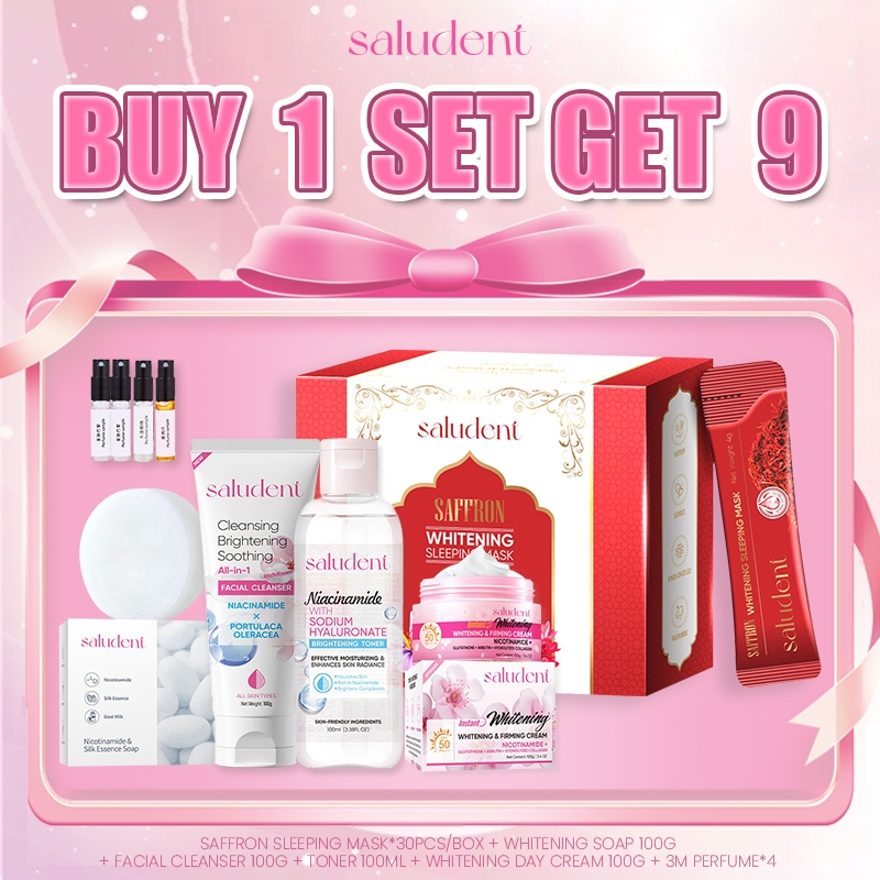 Saludent Set Rawatan Kulit - Pencerah, Pelembap & Kencangkan Kulit, Glowing Semulajadi | Shopee ...