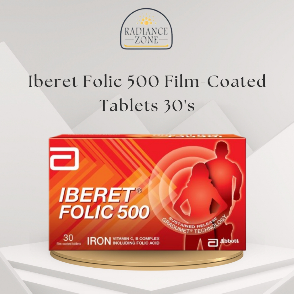IBERET Folic 500 Film-Coated Tablets 30's | Shopee Malaysia