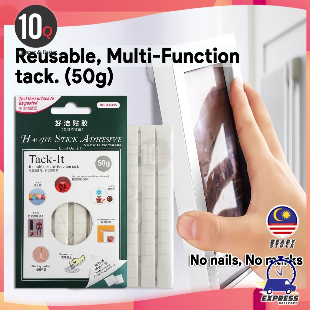 10Q Stick Adhesive Pelekat Tak ada Kesan Multi-function Tack-It ...